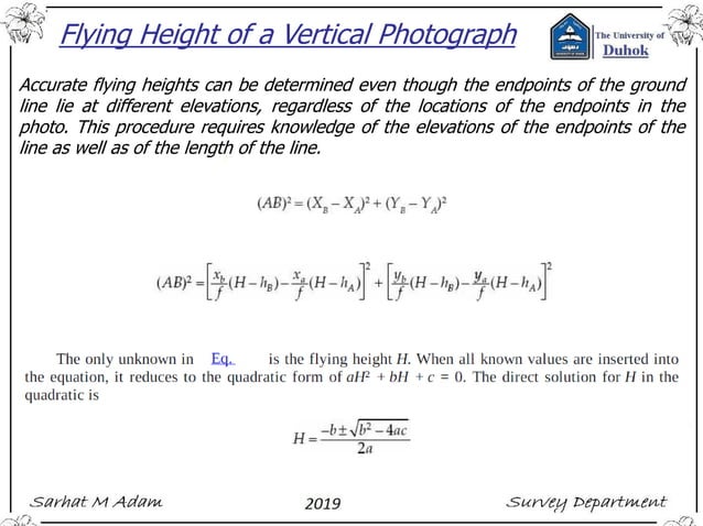 Lecture 6 vertical photographs | PDF