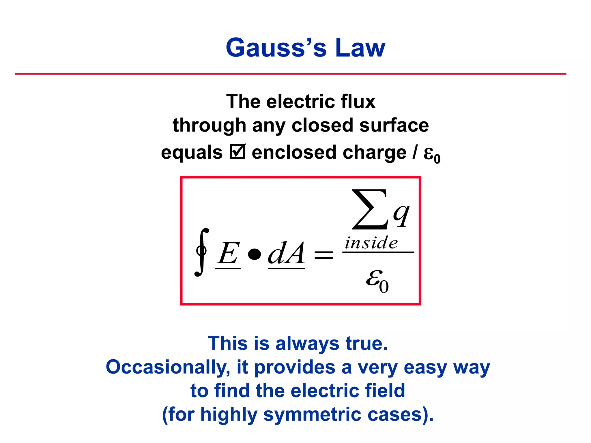 Lecture 6 4_electric_flux_and_gauss_law | PDF