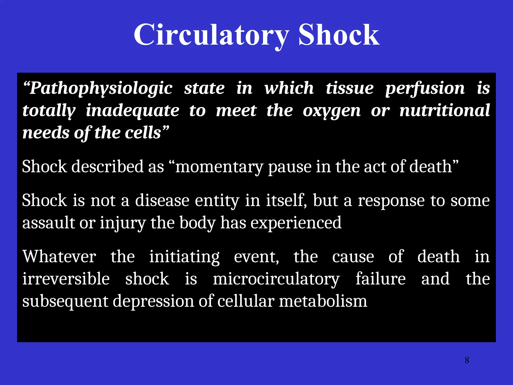 lecture 6,7,8- Circulatory physiology- Shock imp (2).ppt