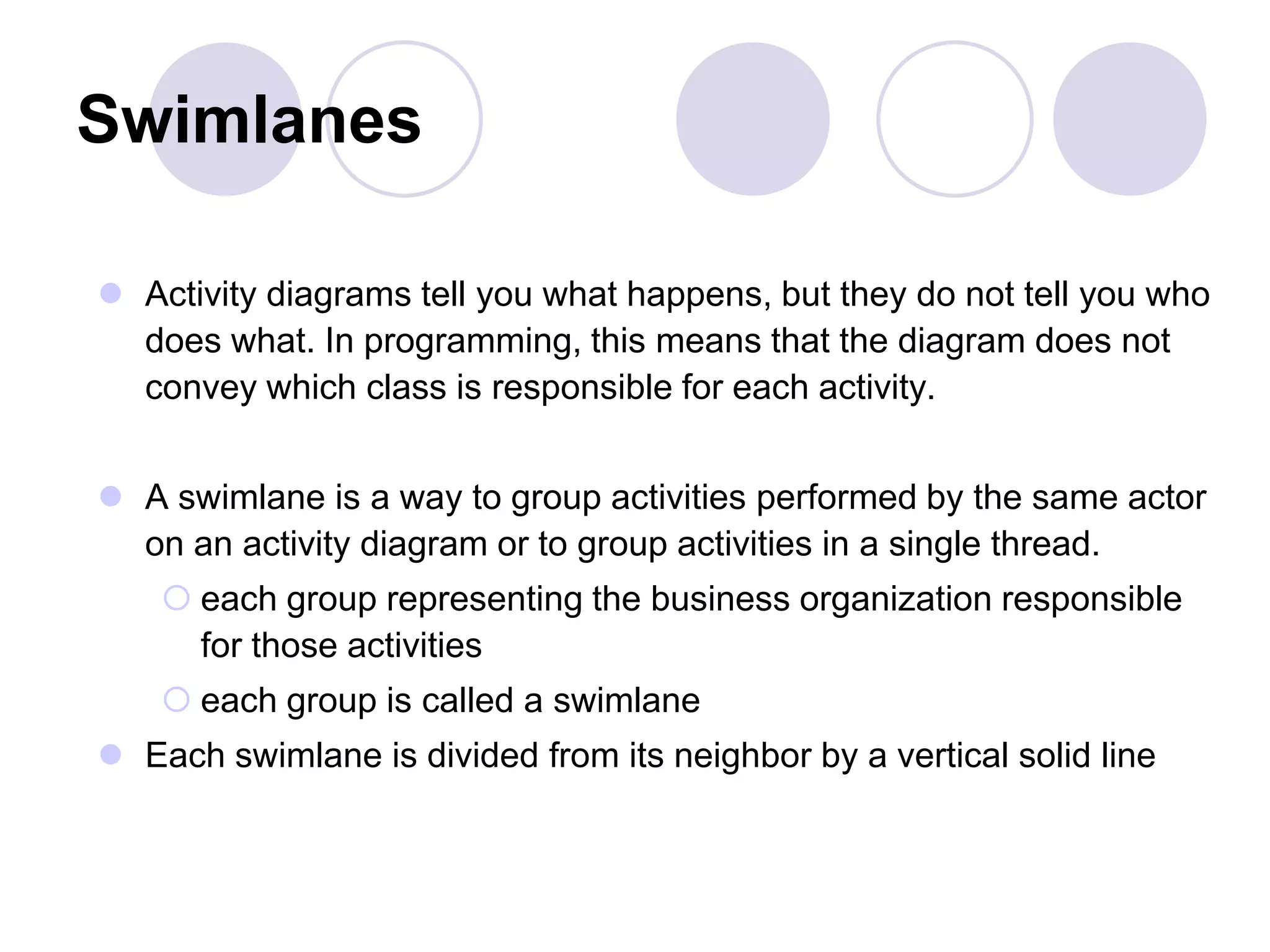 Lecture6 activity diagrams | PDF