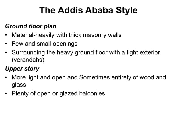 Lecture 6 Addis Ababa style Architecture | PDF | Civil Engineering Industry | Industries