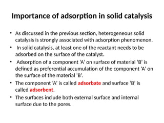 LECTURE 6 Adsorption on solid surfaces.pptx