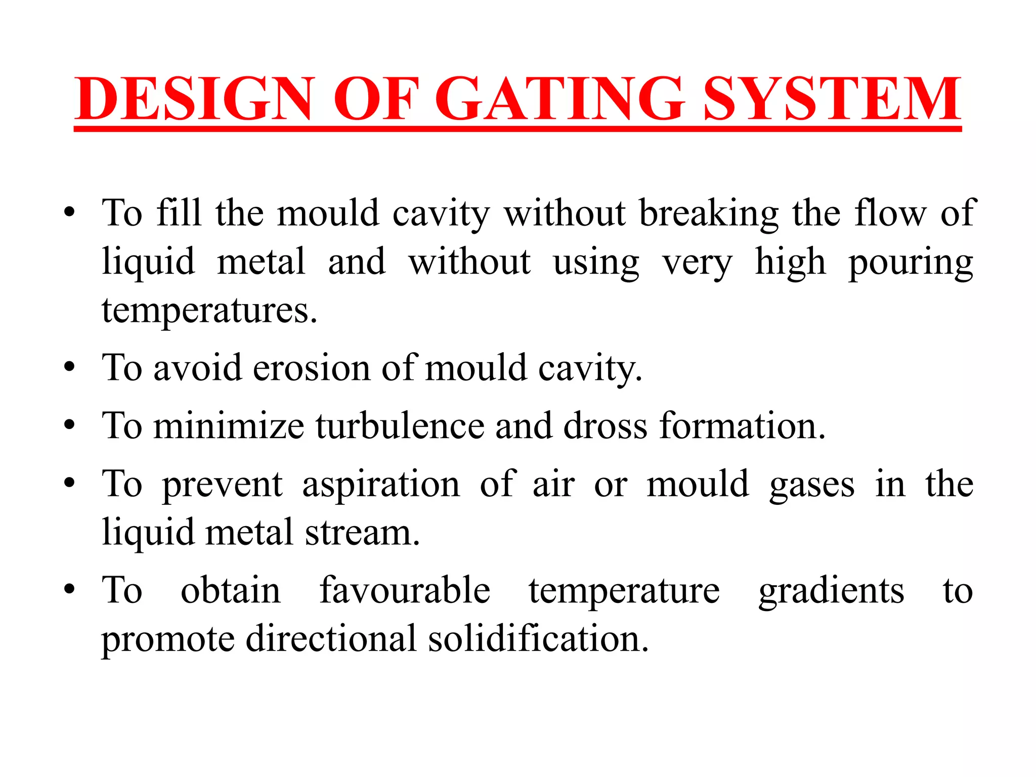 GATING SYSTEM IN CASTING | PPTX