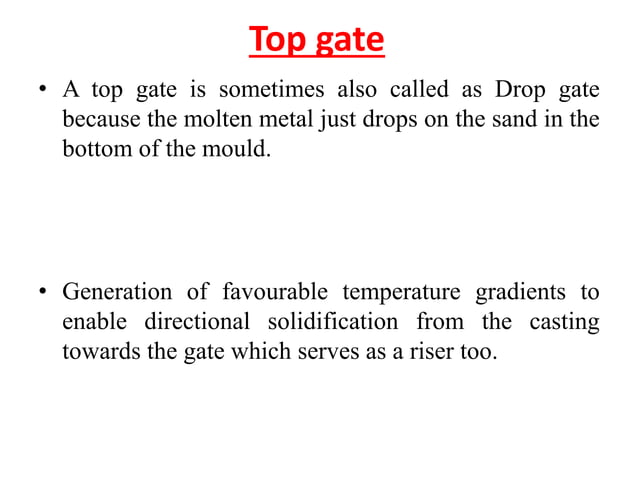 GATING SYSTEM IN CASTING | PPTX | Physics | Science