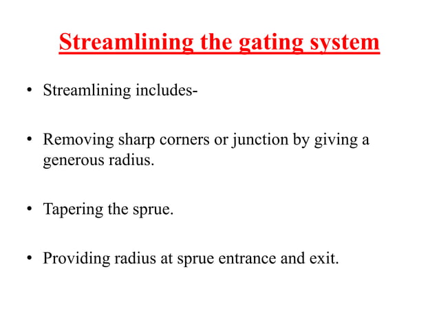 GATING SYSTEM IN CASTING | PPTX | Physics | Science