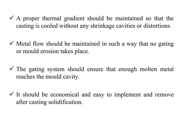 GATING SYSTEM IN CASTING | PPTX | Physics | Science