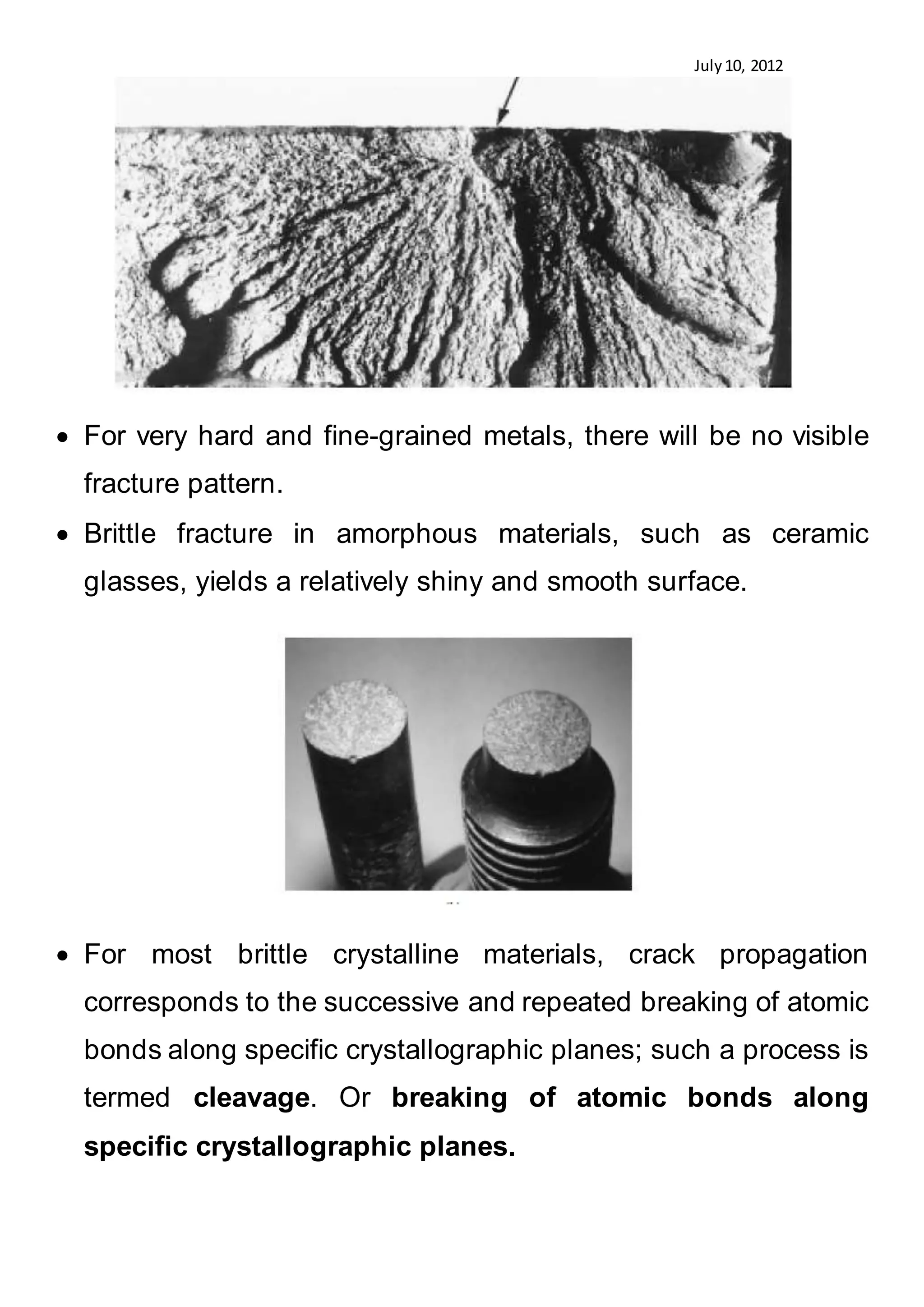 Fracture Mechanics & Failure Analysis Lecture Brittle Fracture | DOCX