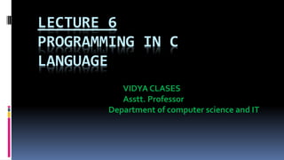 lecture 6 bca 1 year-1.pptx | Programming Languages | Computing