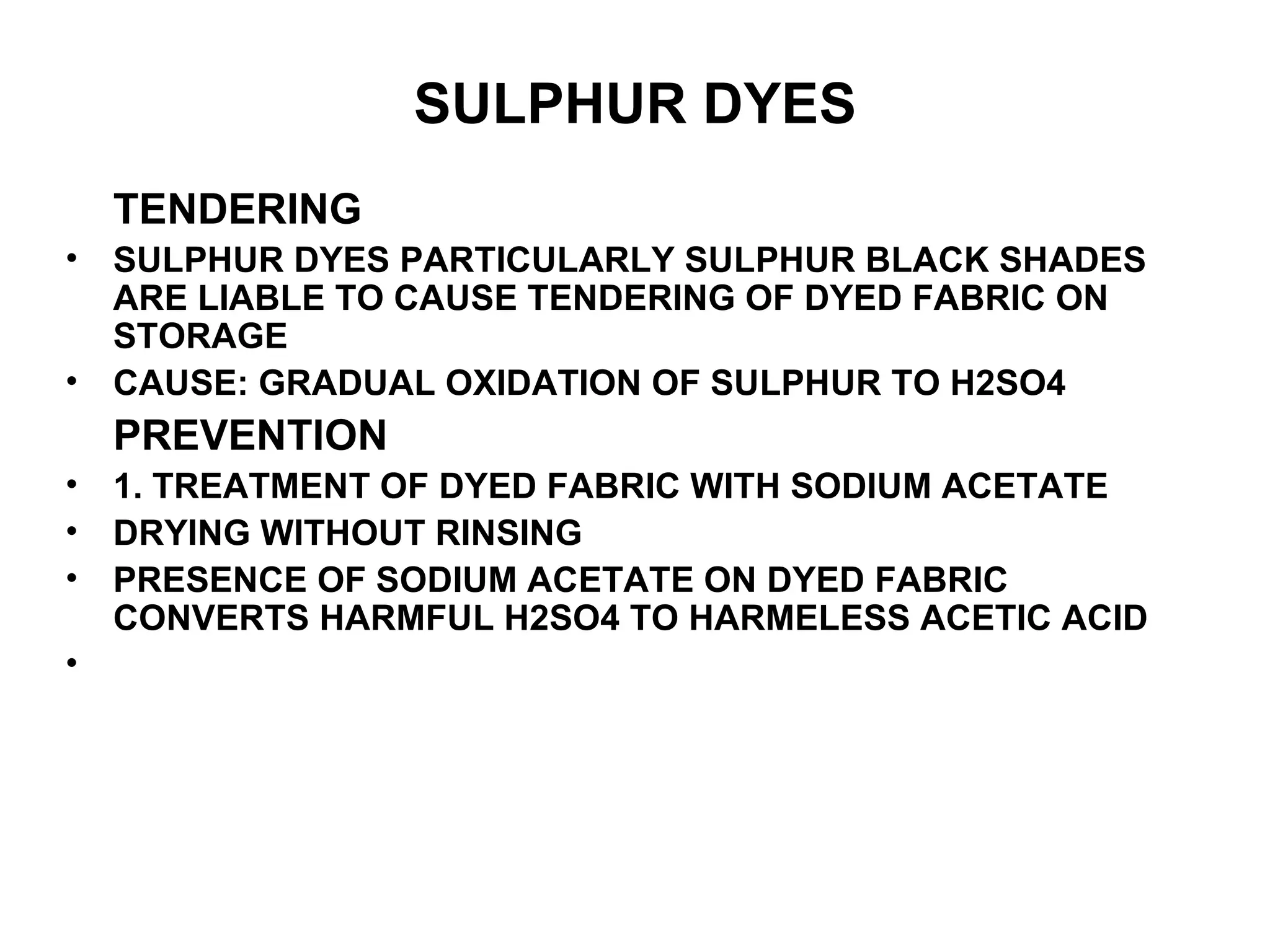 Lecture 6 b dyeing cotton with sulphur dyes | PPT