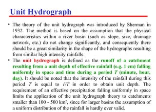 Lecture 6b_Unit Hydrograph lecture presentation | PPT