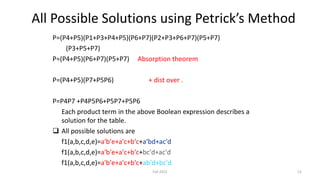 Lecture6 Chapter3- Function Simplification using Quine-MacCluskey Method.pdf | Science