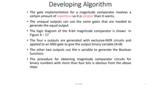 Lecture6 Chapter4- Design Magnitude Comparator Circuit, Introduction to ...