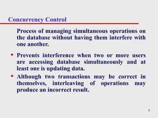 lecture 6 concurency control.ppt-Transaction Management | PPT
