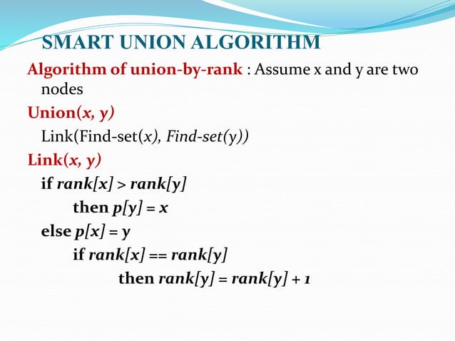 Lecture 6 disjoint set | PPTX