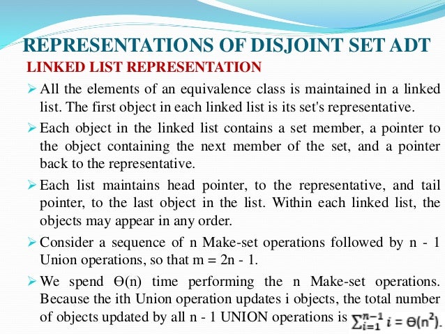 Lecture 6 disjoint set
