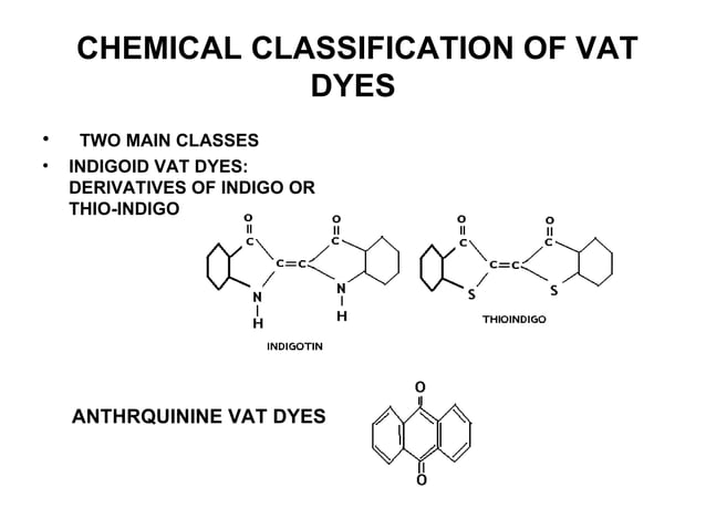 Lecture 6 dyeing of cotton with vat and sulphur dyes | PPT
