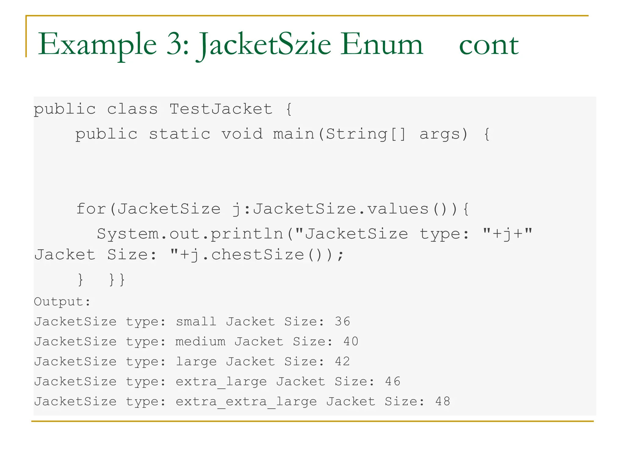 Lecture 6 Enumeration In Java Advance Pptx