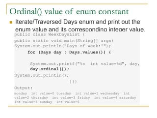 Lecture 6 Enumeration in java ADVANCE.pptx