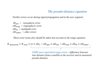 Sources of errors in GNSS measurements and dilution of precision (DOP ...