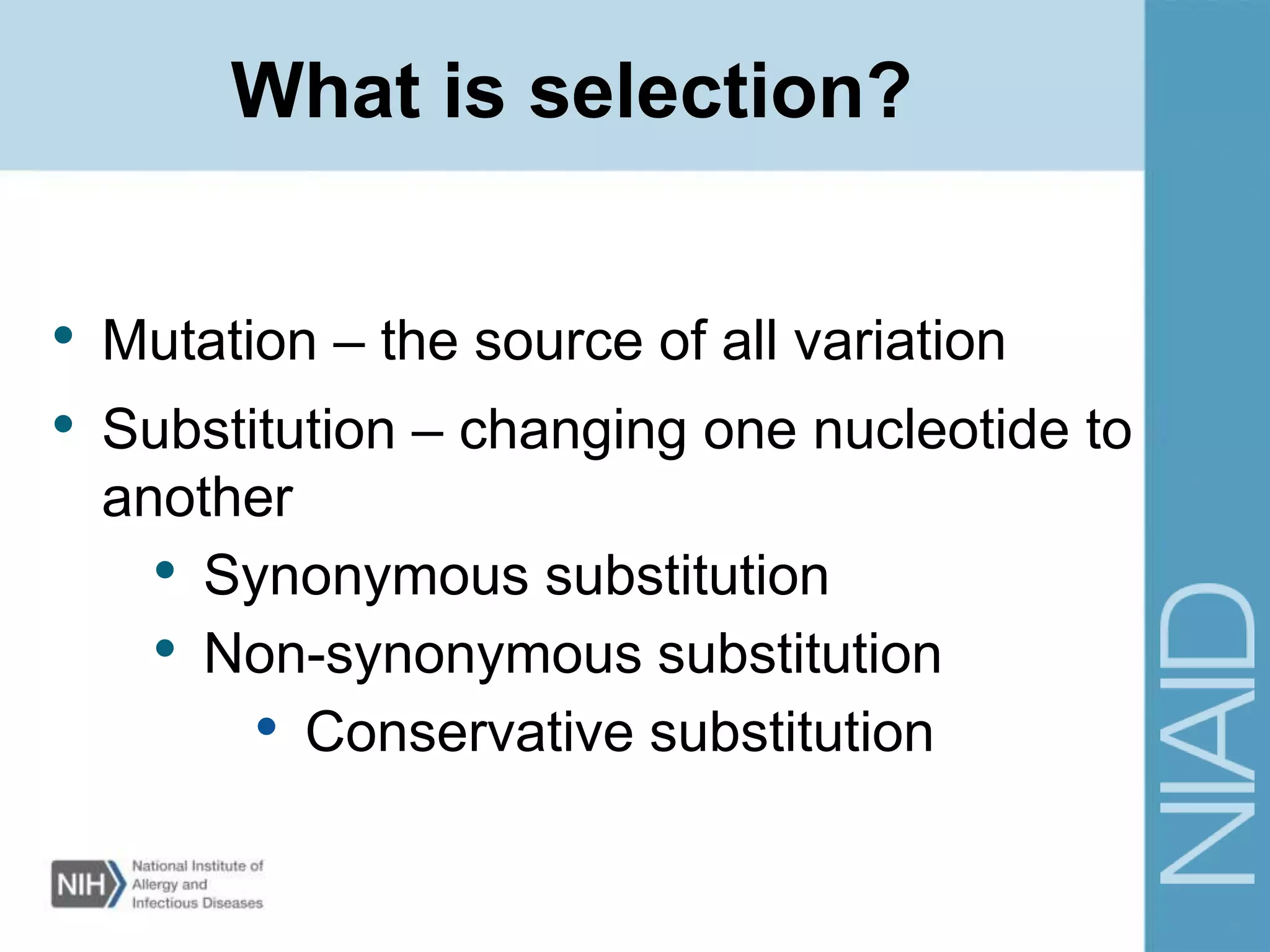 Selection analysis using HyPhy | PPTX
