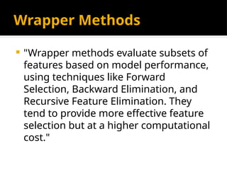 Lecture 6 Feature Selection Techniques in Data Science.pptx