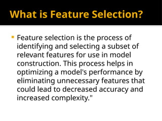 Lecture 6 Feature Selection Techniques in Data Science.pptx