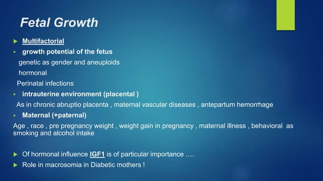 Lecture 6 Fetal physiology and normal growth | PPTX | Pregnancy ...