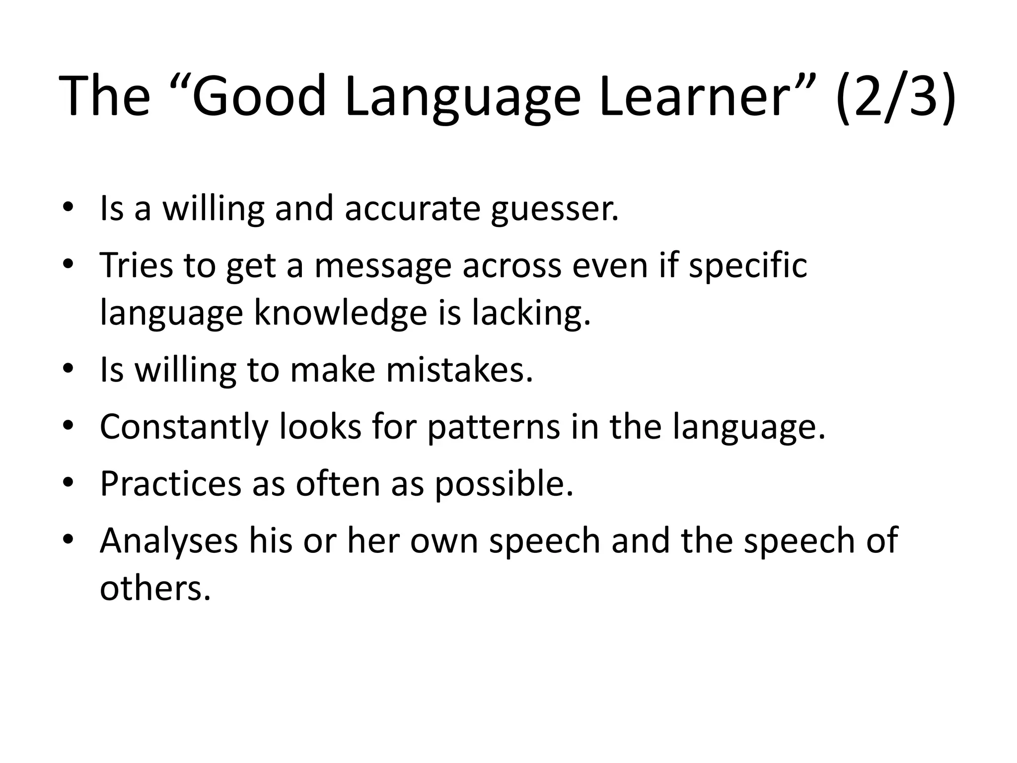 Lecture 6 Focus on Learning and the Language learner.pptx