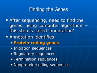 Genomics and bioinformatics | PPT | Biological Sciences | Science