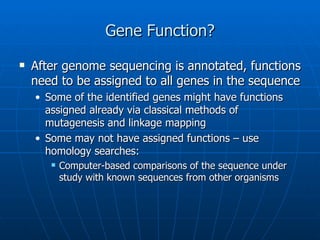 Genomics and bioinformatics | PPT