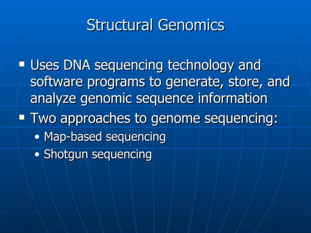 Genomics and bioinformatics | PPT | Biological Sciences | Science