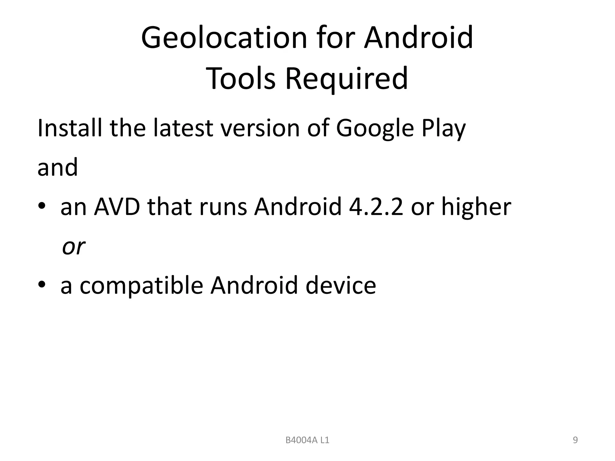 Lecture 6 geolocation | PPTX