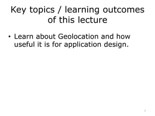 Lecture 6 geolocation | PPTX