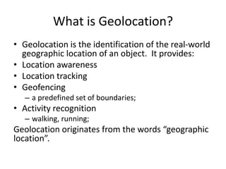 Lecture 6 geolocation | PPTX