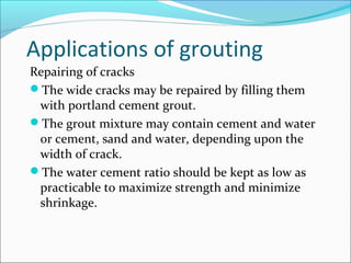 grouting and guniting | PPT