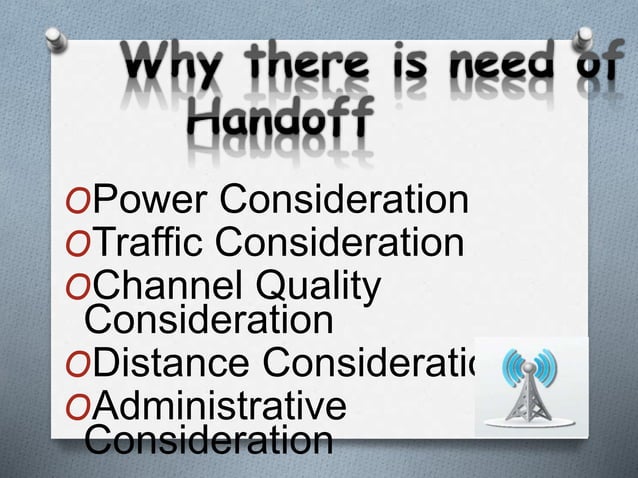 Lecture 6 Handoff.pptx handoff and it's type | PPTX | Technology & Computing