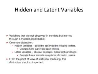 Lecture 6: Hidden Variables and Expectation-Maximization | PPT