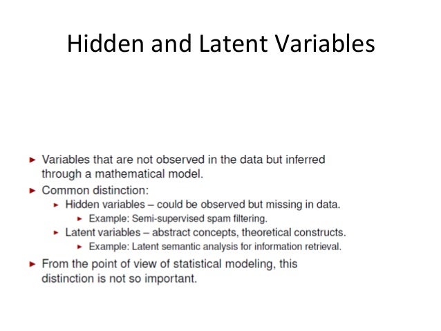 Lecture 6: Hidden Variables and Expectation-Maximization