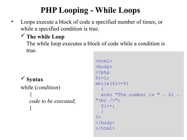 Lecture 6 Introduction To Php And Mysql Pptx