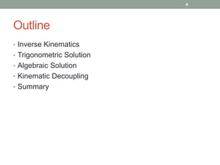 Lecture 6_inverse Kinematics. roboticspdf | PDF | Robotics | Technology & Computing