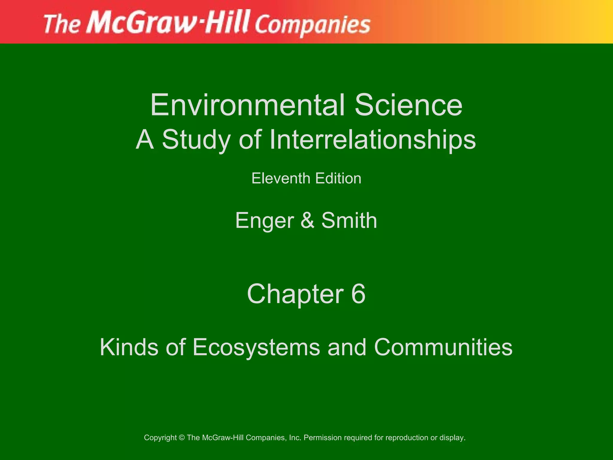 Lecture 6 kinds_of_ecosystems | PPT