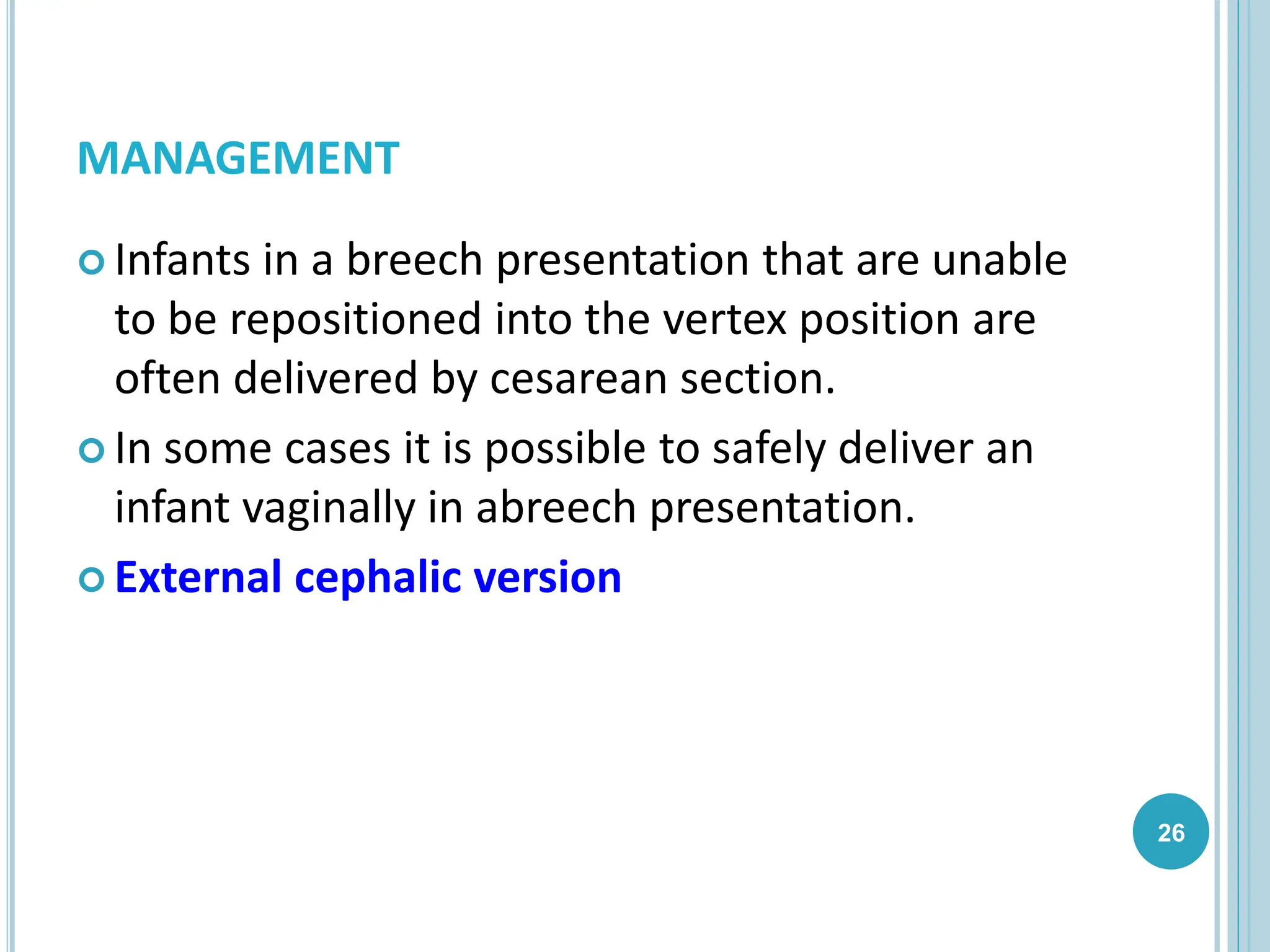 lecture_6_malpresentation, fetal position | PPT