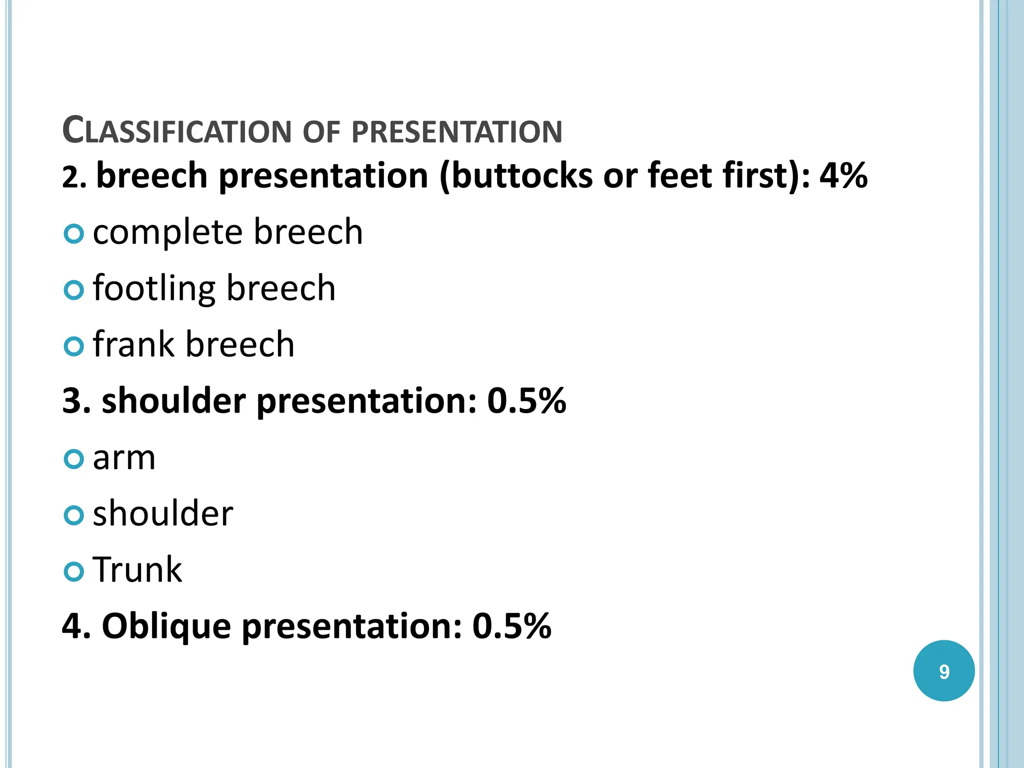 lecture_6_malpresentation, fetal position | PPT