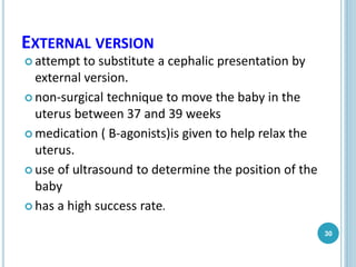 lecture_6_malpresentation, fetal position | PPT