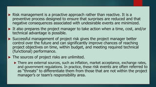 Lecture 6 Managing risk.pptx | Civil Engineering Industry | Industries