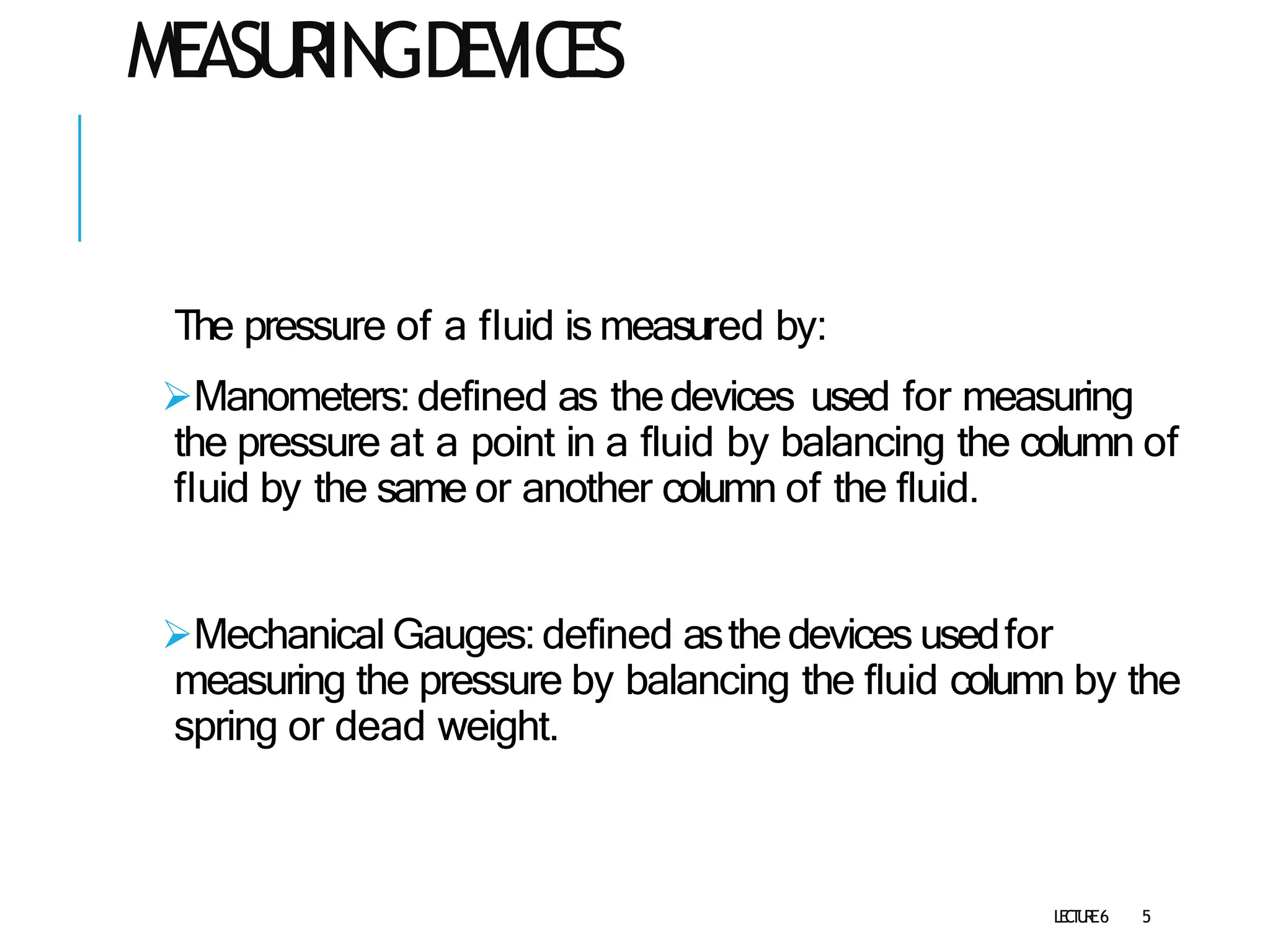 Lecture 6 Manometers.pptx