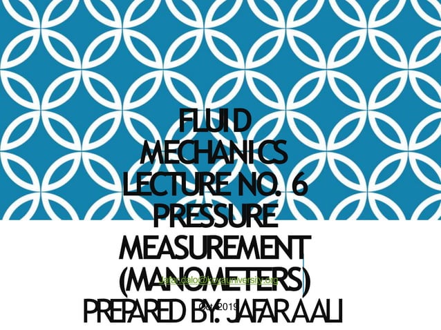 Lecture 6 Manometers.pptx