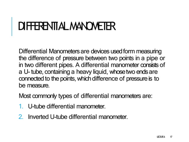 Lecture 6 Manometers.pptx
