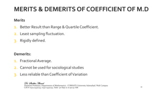 Lecture 6 (Measure of Dispersion, Rang, M.D and Coeffts).pdf