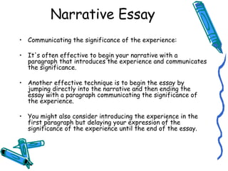 Lecture 6 narrative essay | PPT